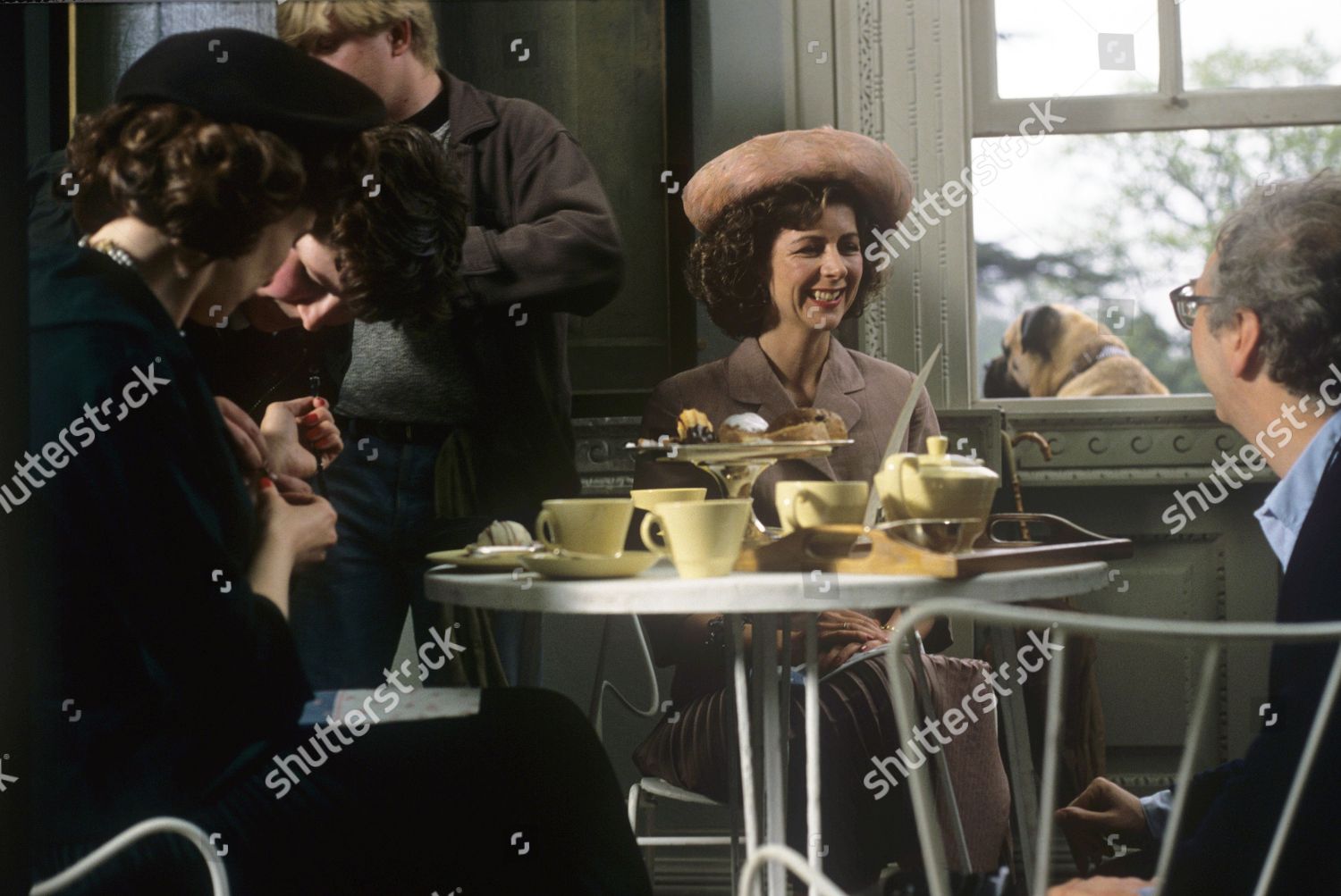 Behind Scenes Phyllis Logan Marsha Fitzalan Editorial Stock Photo ...