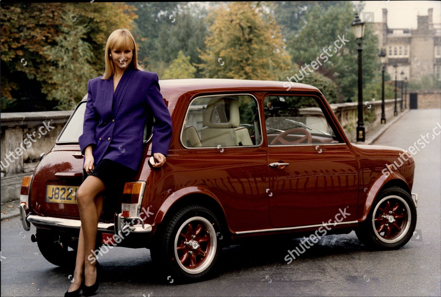 Model Rachel Luckhurst Austin Rover Mini Editorial Stock Photo - Stock ...