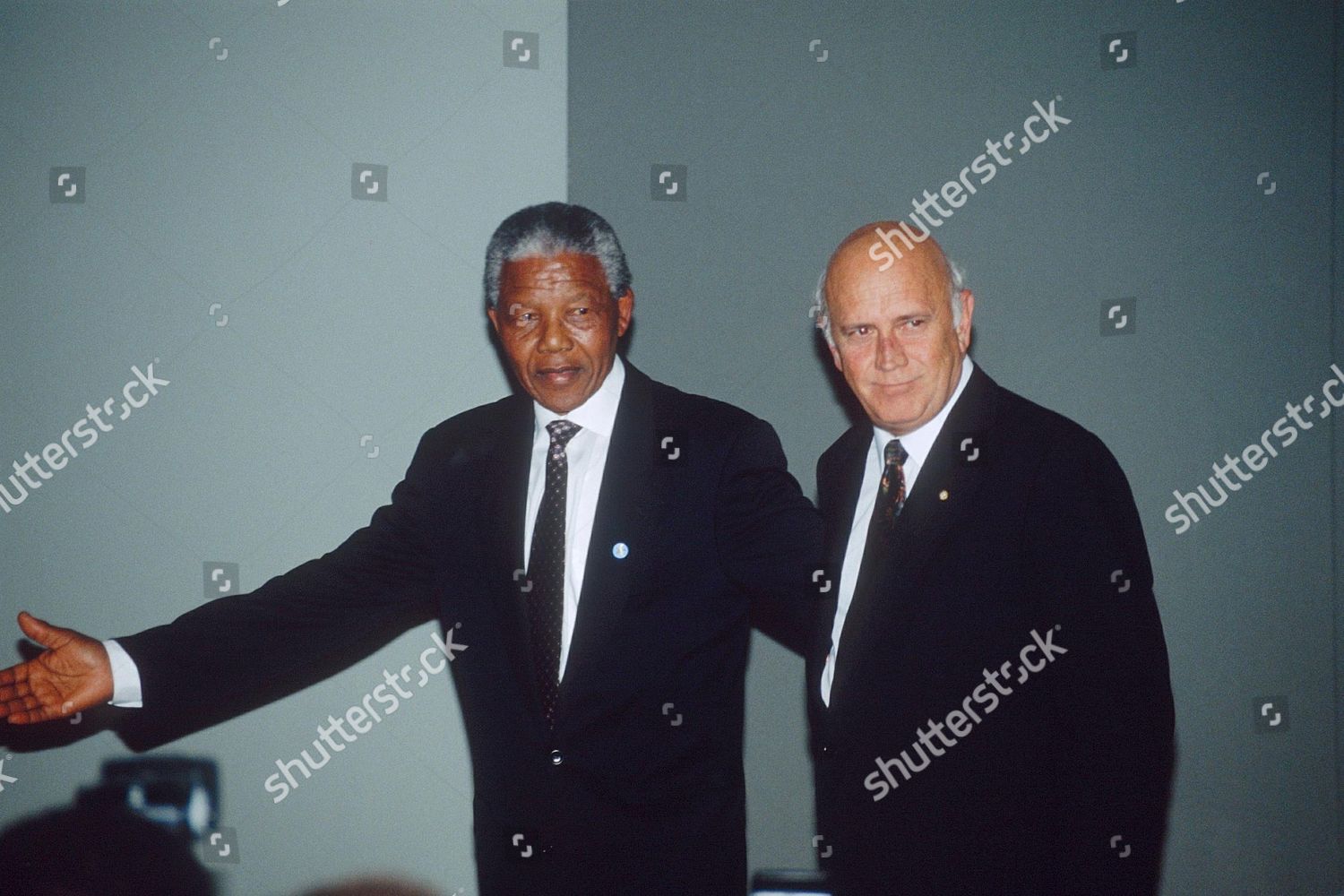 Nelson Mandela F W De Klerk Editorial Stock Photo - Stock Image ...