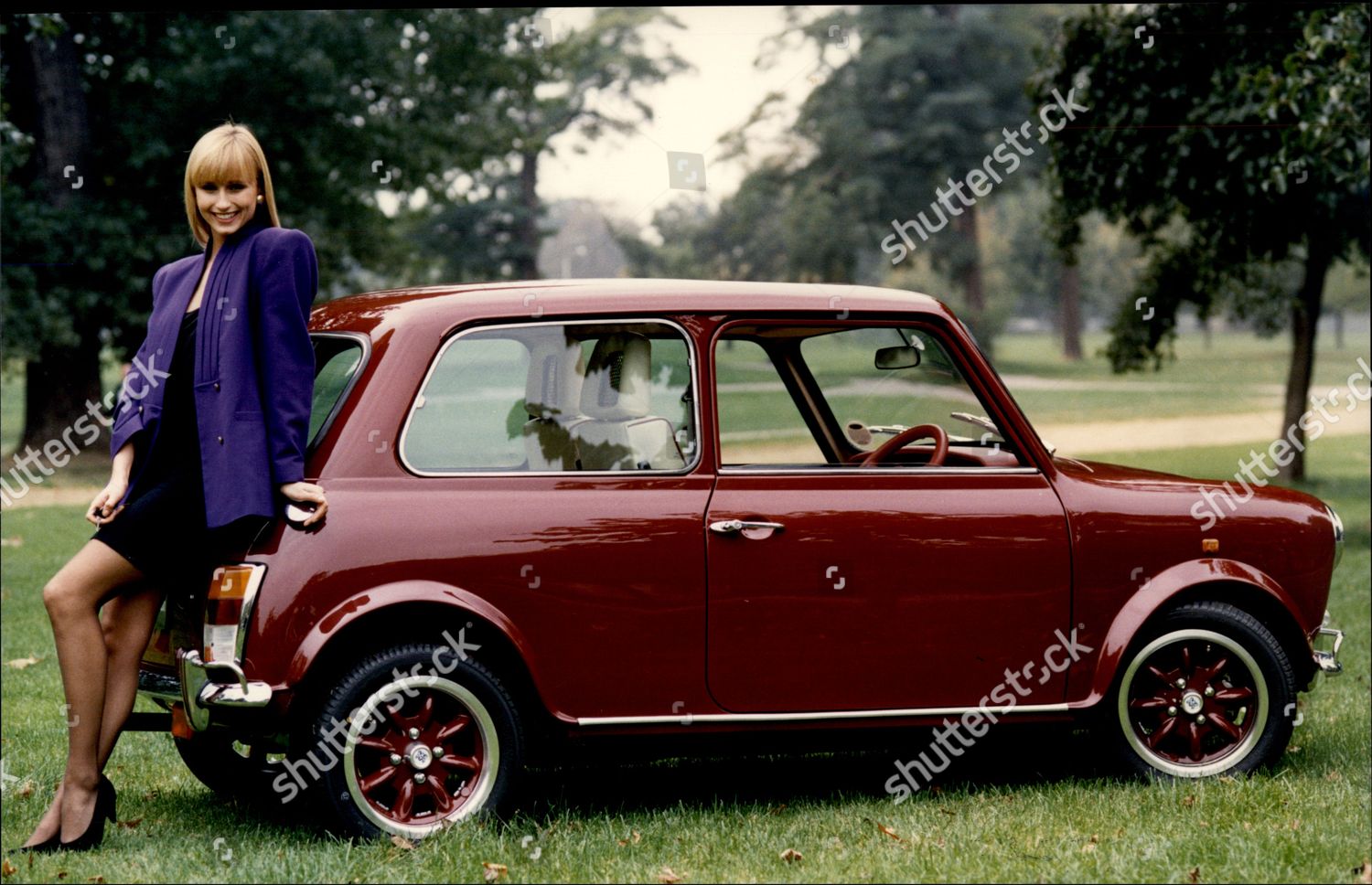 Model Rachel Luckhurst Austin Rover Mini Editorial Stock Photo - Stock ...