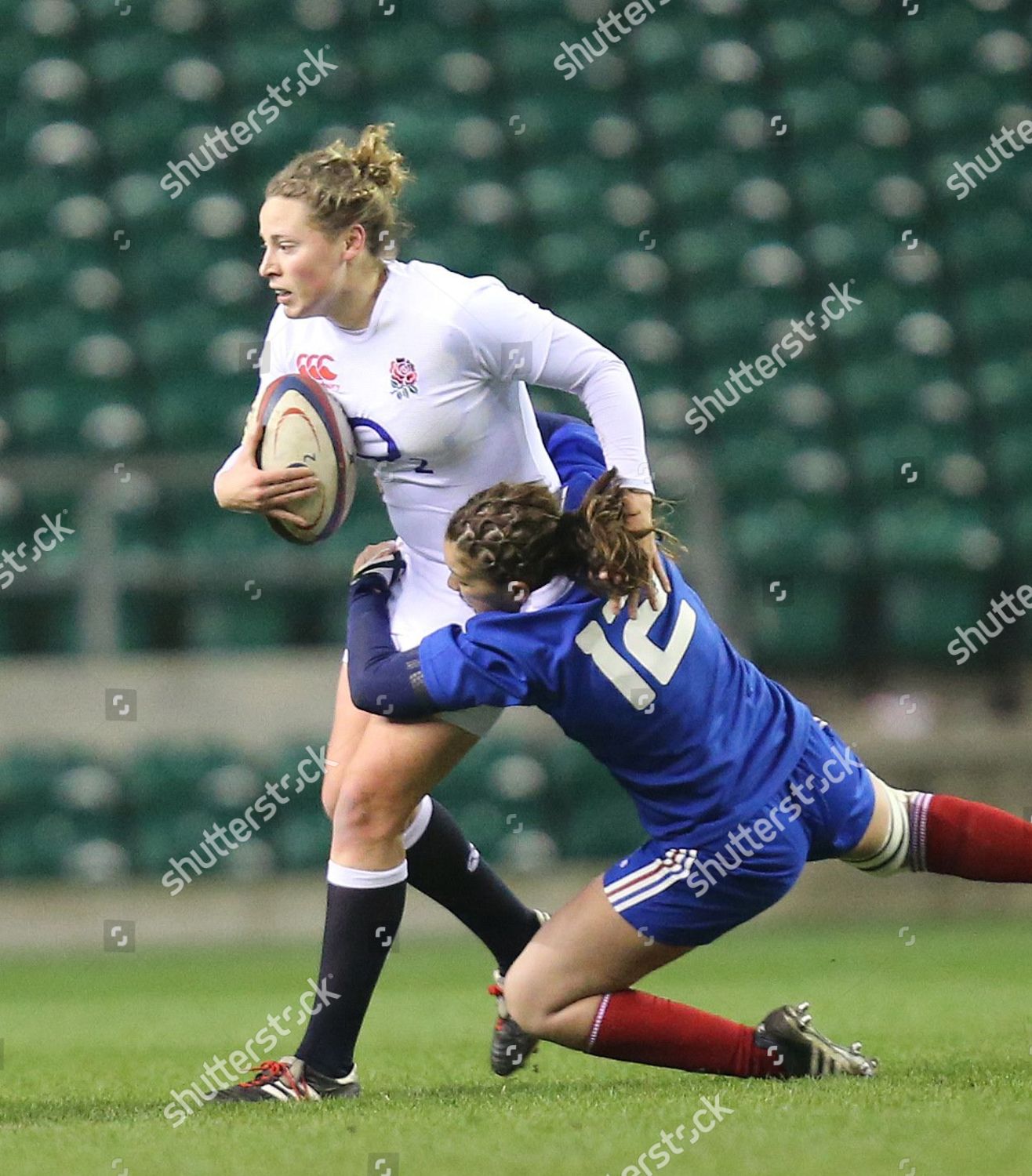 Amber Reed England Tackled By Lucille Editorial Stock Photo - Stock ...