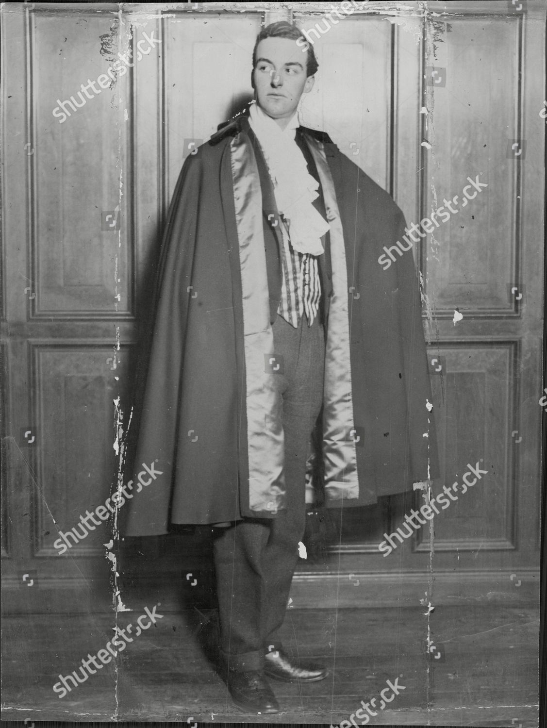 Mens Fashion 1919 Man Wearing Cape Editorial Stock Photo - Stock Image ...