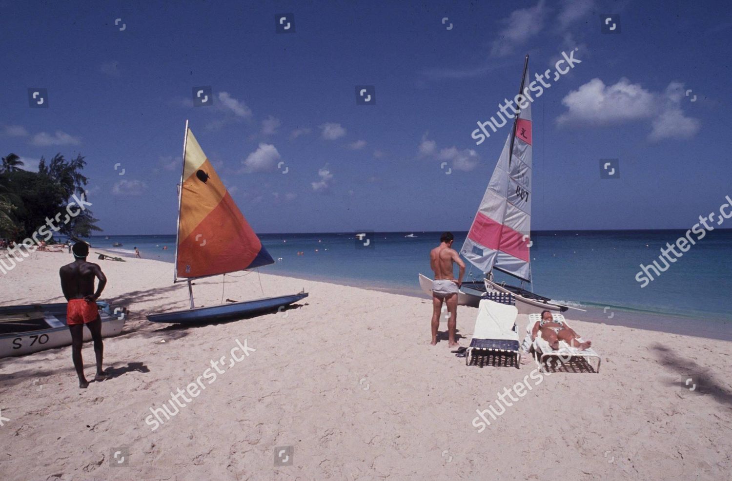 Beach Scene Barbados Editorial Stock Photo - Stock Image | Shutterstock