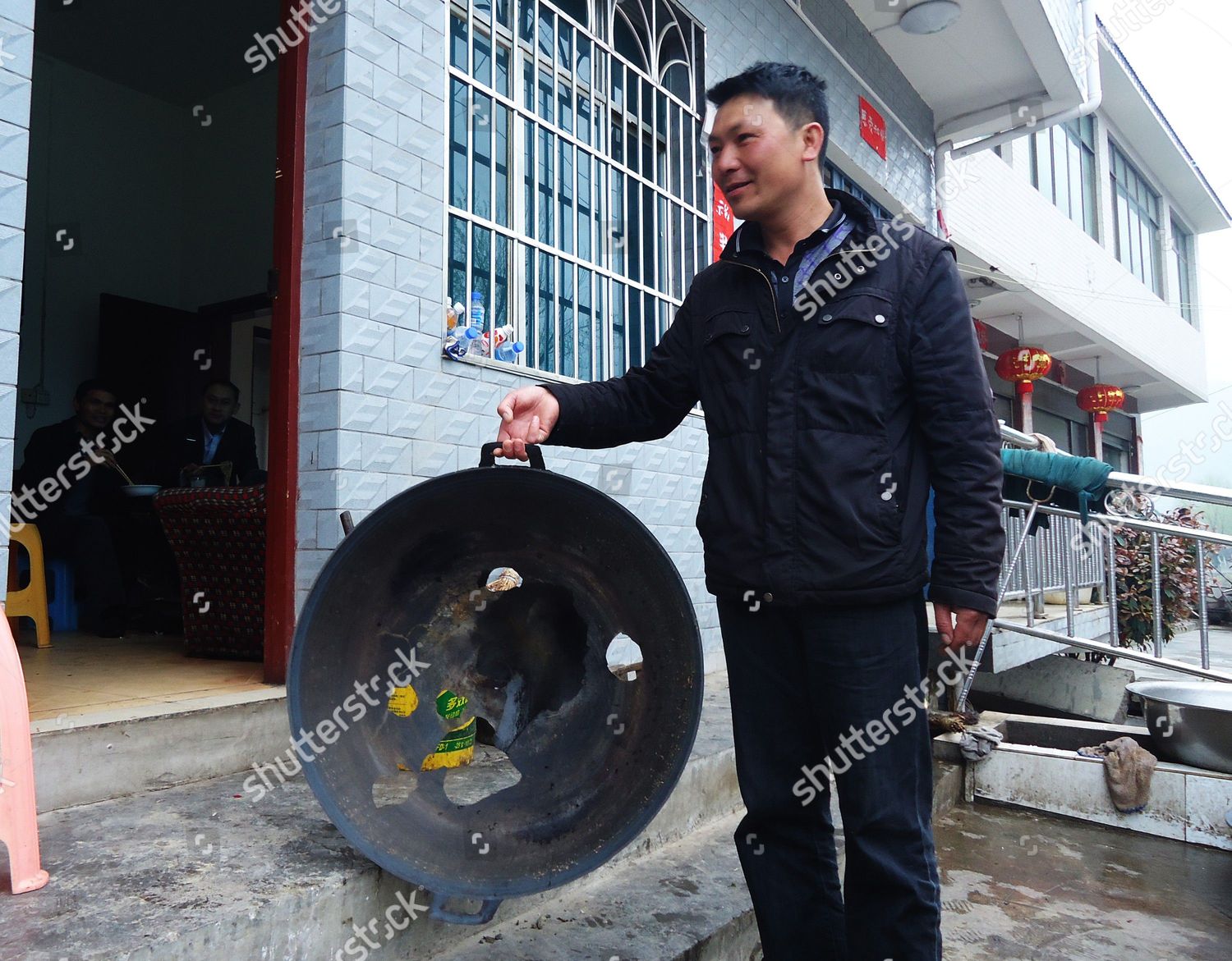 Man Surveys Damage Pot Editorial Stock Photo - Stock Image | Shutterstock