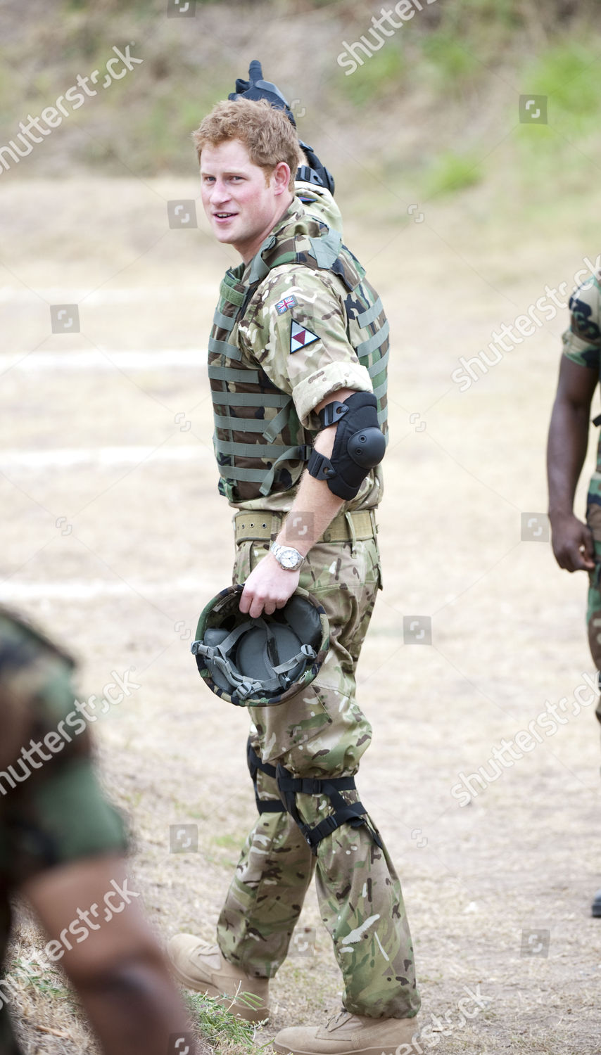 Prince Harry Firing M16 Rifle Jamaican Editorial Stock Photo - Stock ...