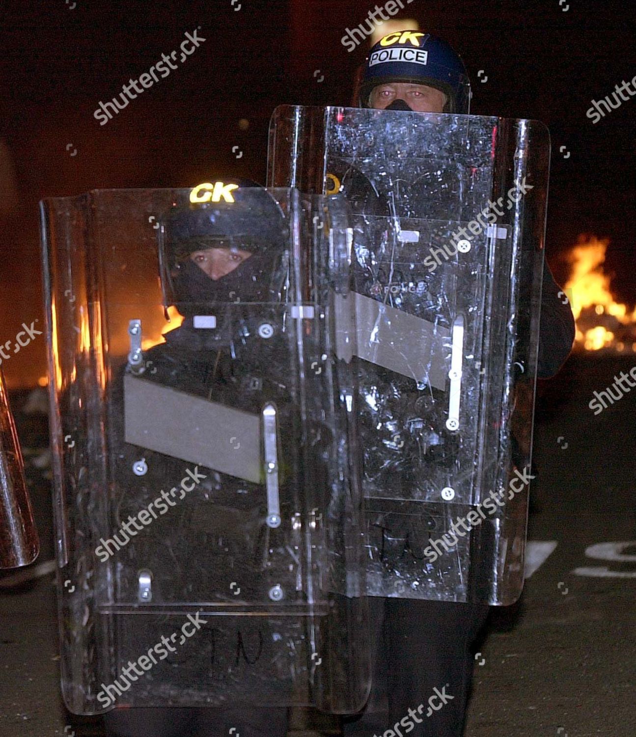 Oldham Race Riots Police Riot Gear Editorial Stock Photo - Stock Image ...