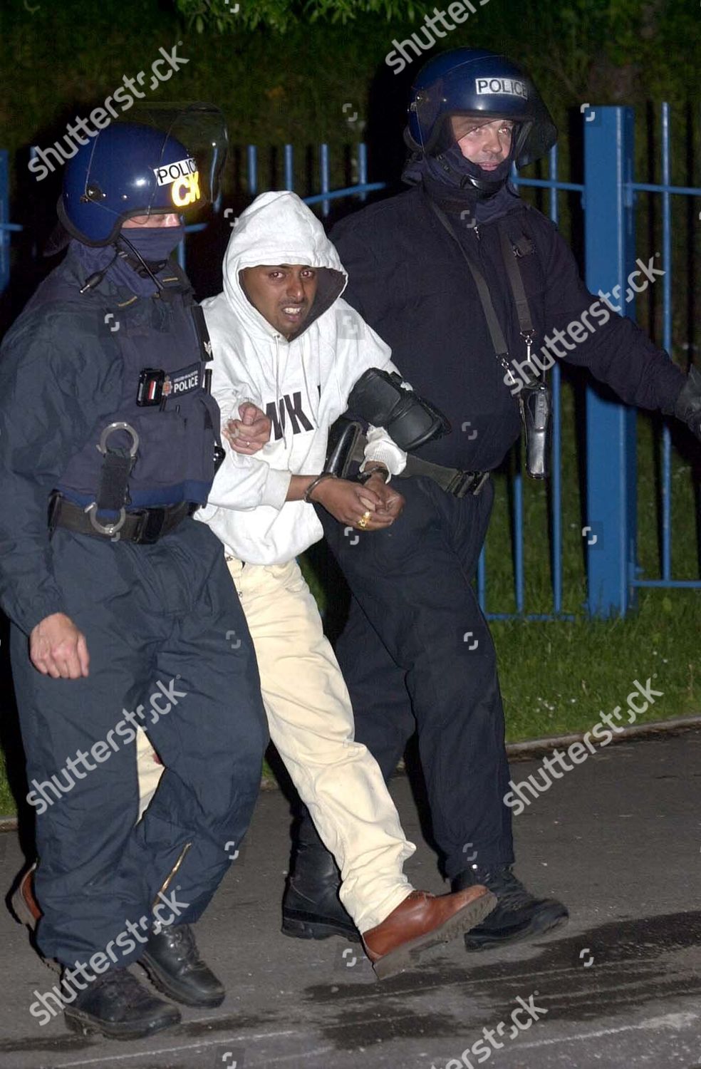 Oldham Race Riots Asian Youth Arrested Editorial Stock Photo - Stock ...