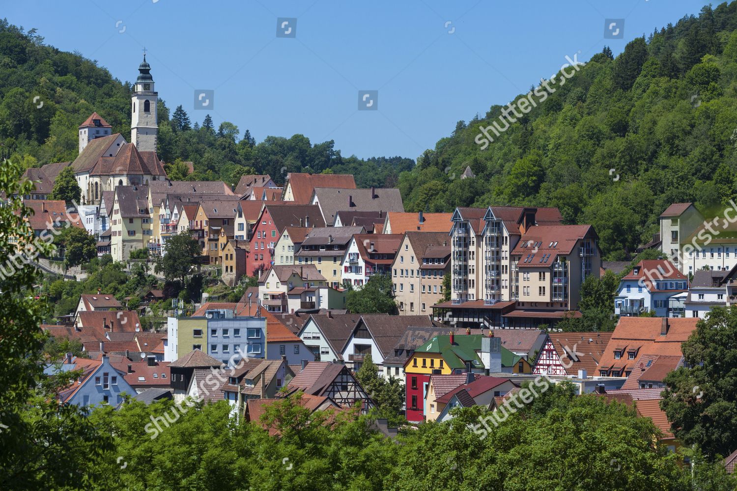 Horb Neckar Black Forest Badenwuerttemberg Germany Editorial Stock ...