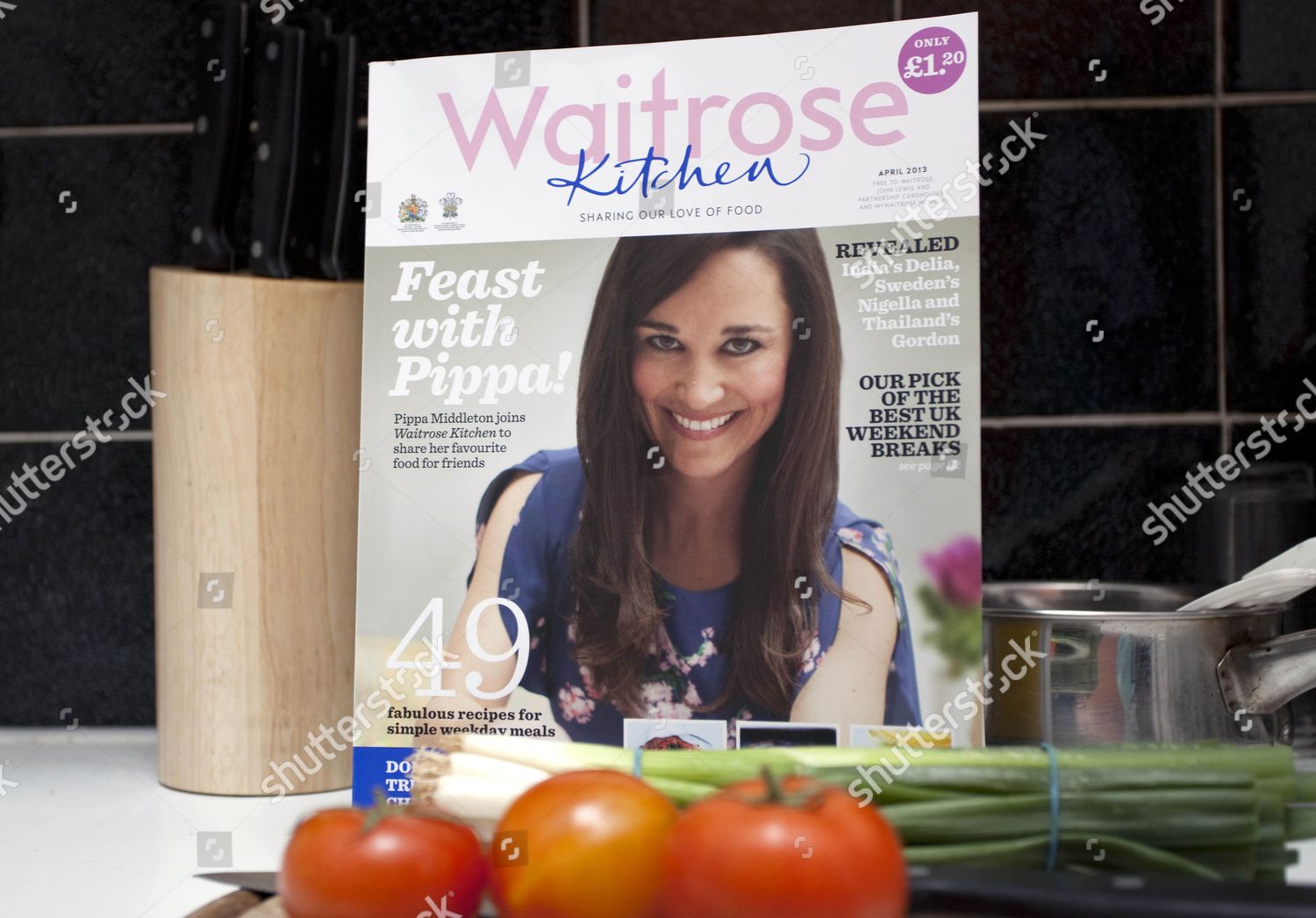 Waitrose Kitchen Magazine Column By Pippa Editorial Stock Photo - Stock ...