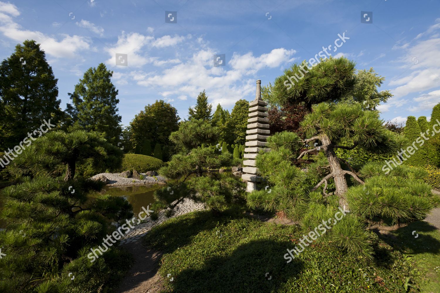 Japanese Garden Rheinaue Leisure Park Bonn Editorial Stock Photo ...