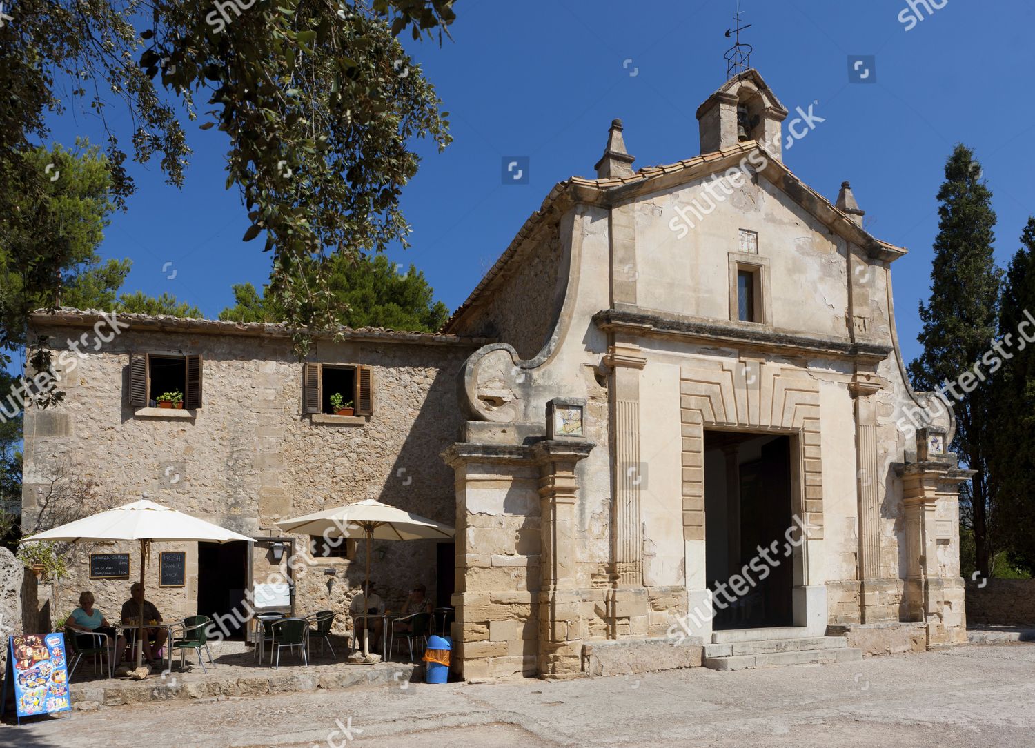 Church Esglesia Del Calvari Calvary Pollenca Editorial Stock Photo ...