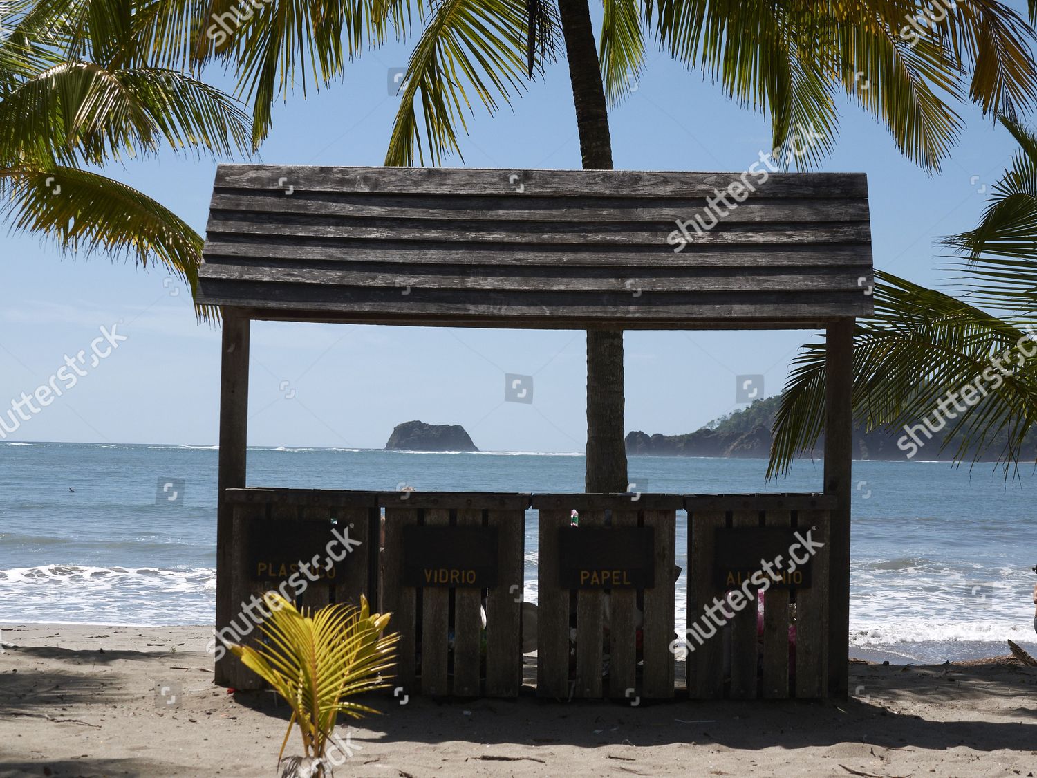 Wooden Hut That Serves Waste Separation Editorial Stock Photo - Stock ...