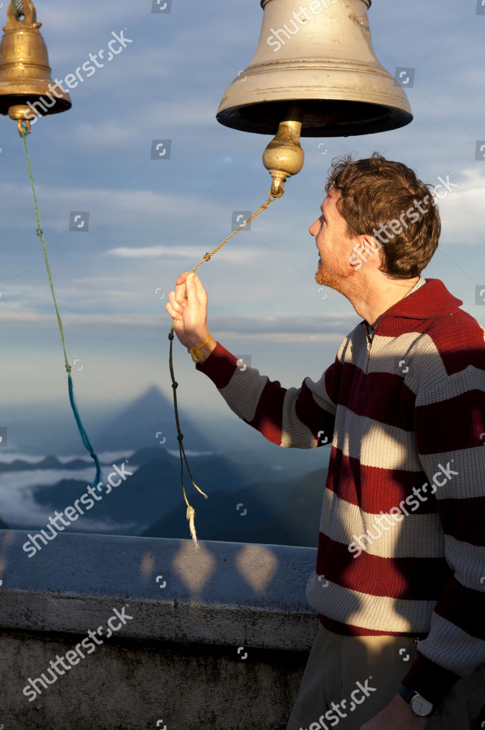 Model Released Man Ringing Bell Buddhist Editorial Stock Photo - Stock ...