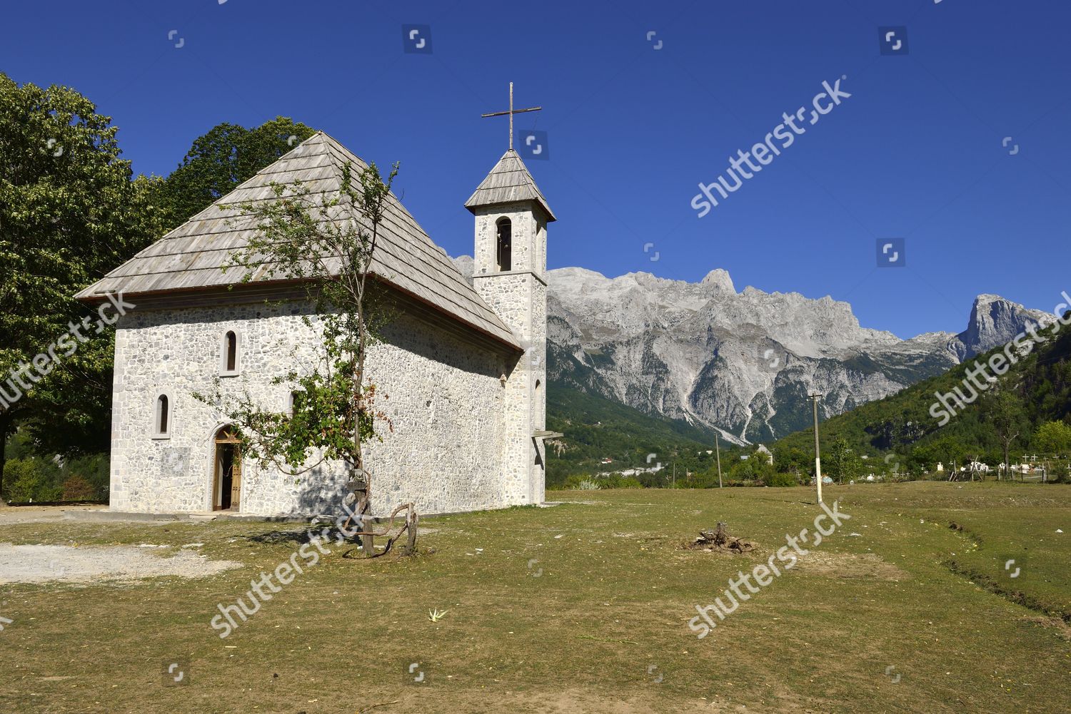 Historic Catholic Church Theth National Park Editorial Stock Photo ...