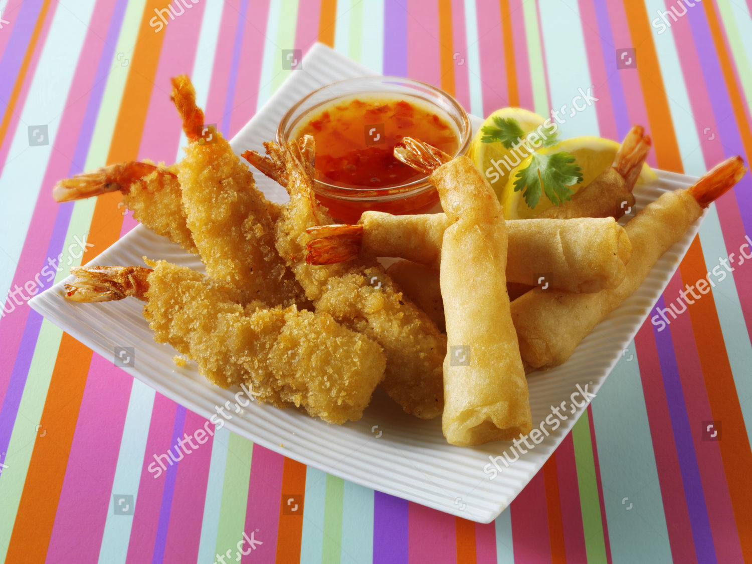 Chinese Starters Deep Fried Breaded Prawns Editorial Stock Photo ...