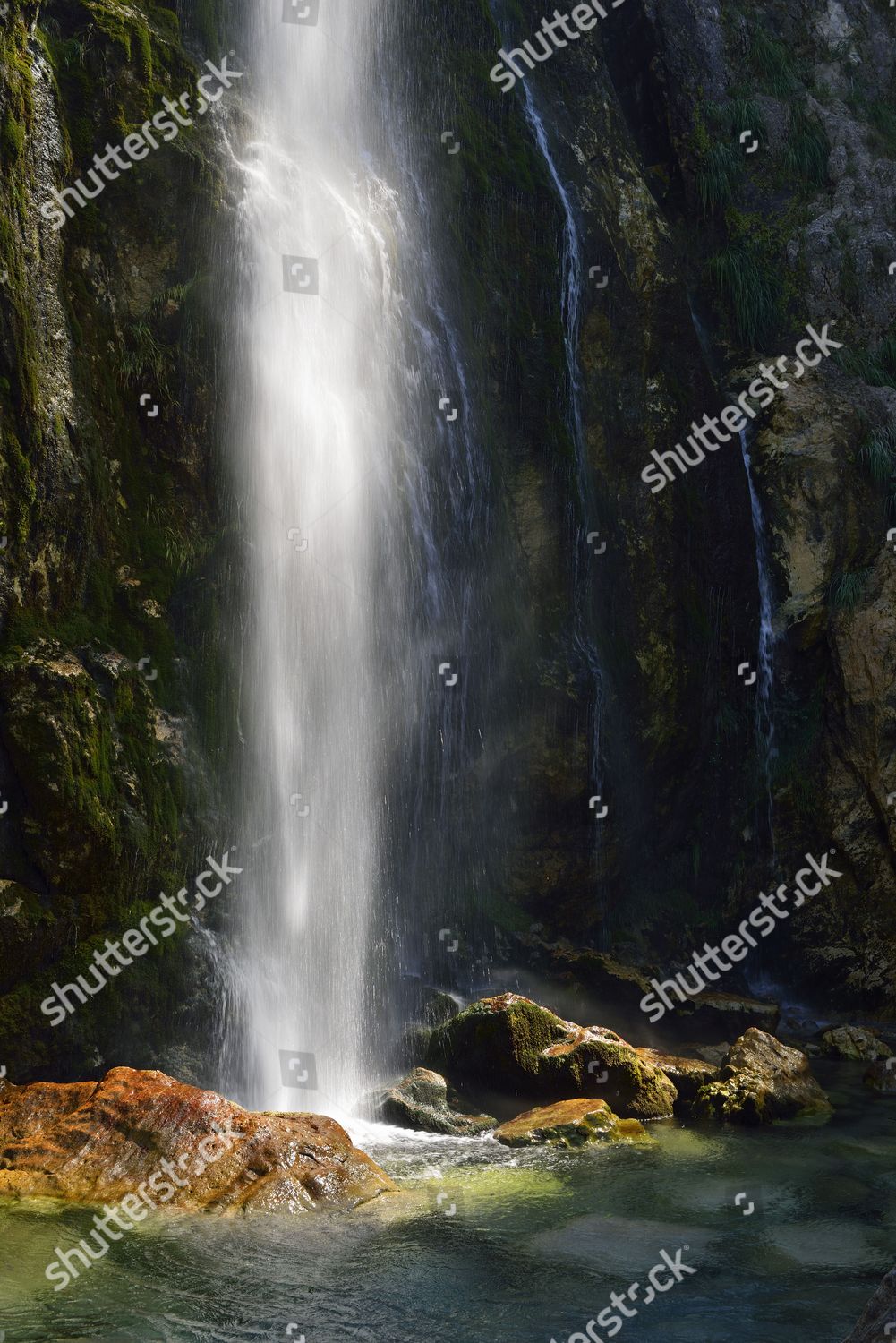 Grunas Waterfall Theth National Park Albanian Editorial Stock Photo ...