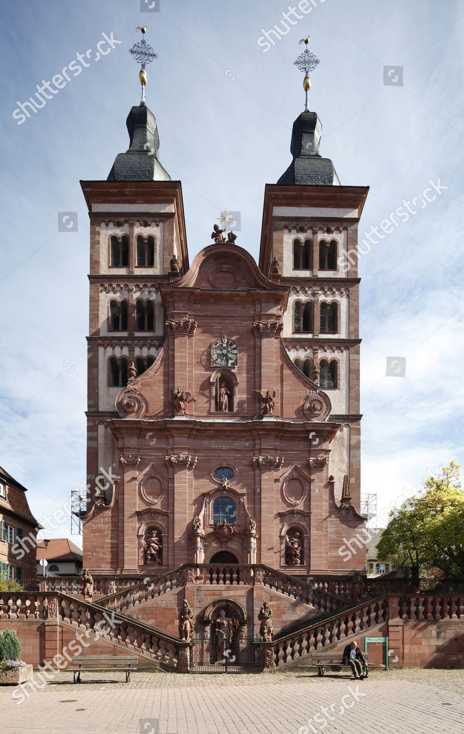 Benedictine Abbey Church Former Amorbach Monastery Editorial Stock ...