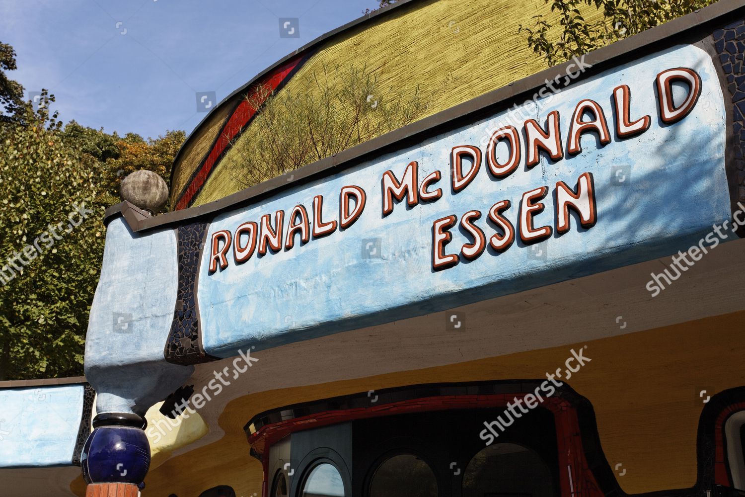 Ronald Mcdonald Lettering On Hundertwasser House Editorial Stock Photo ...