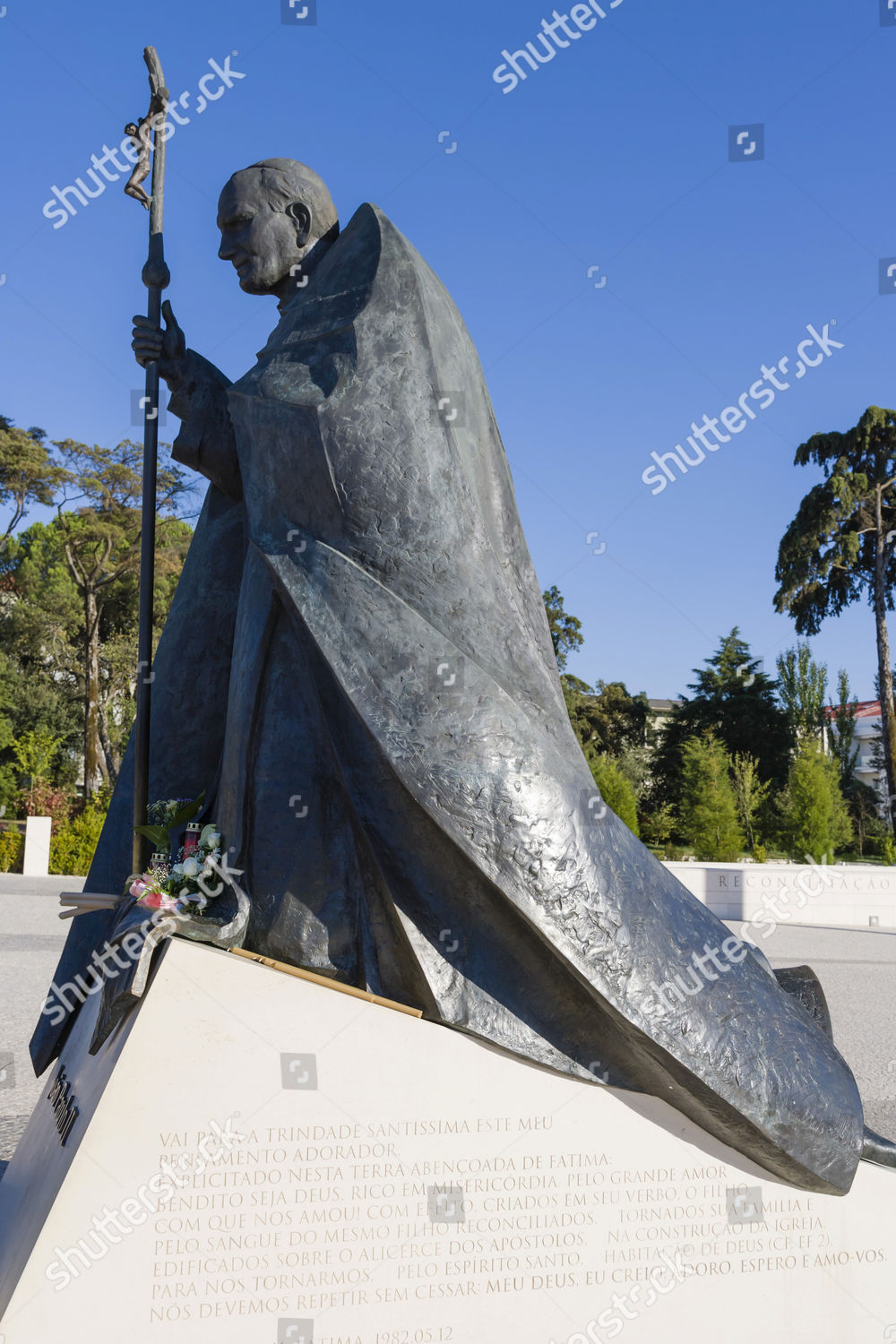 Statue Pope John Paul Ii Santuario Editorial Stock Photo - Stock Image ...