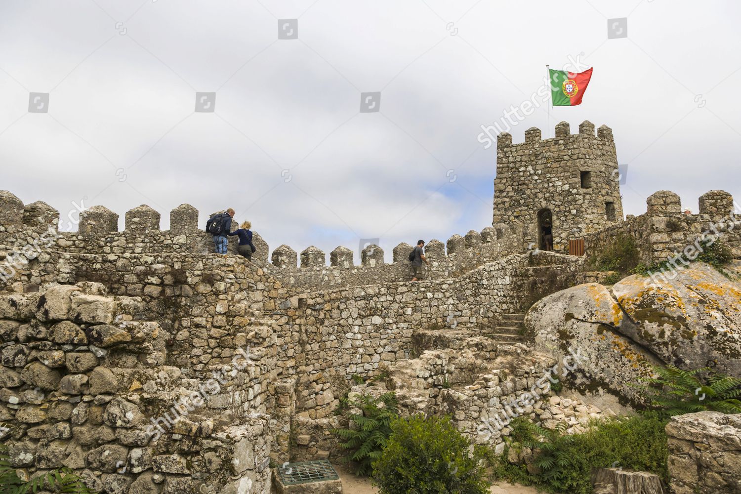 Moorish Castle Castle Moors Castelo Dos Editorial Stock Photo - Stock ...