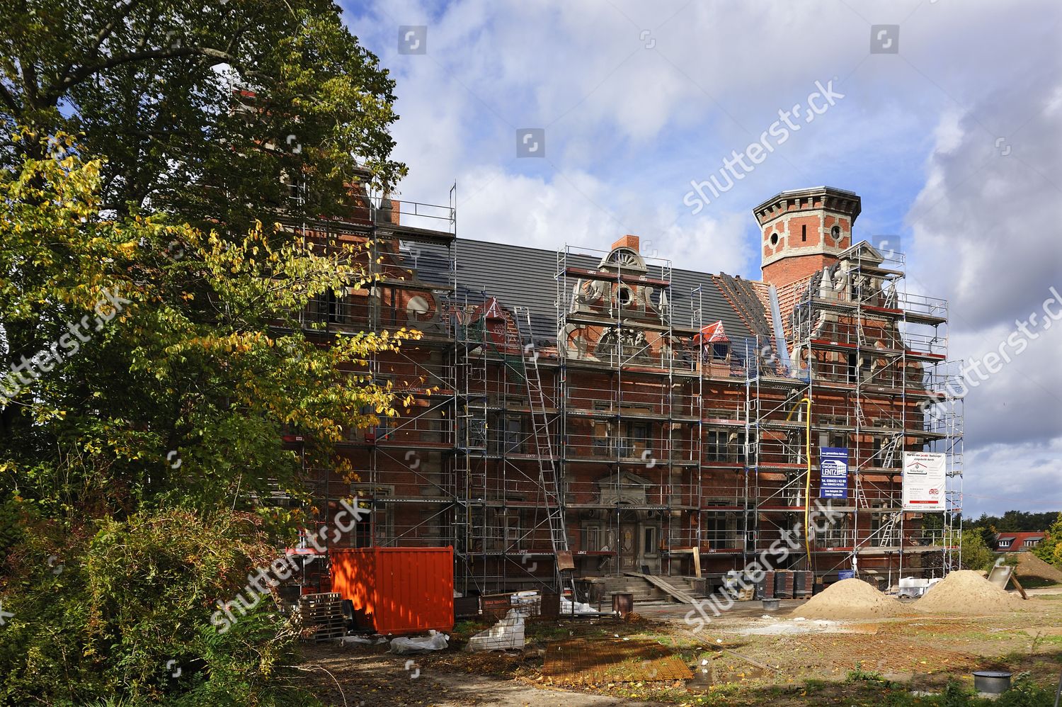 Complete Renovation Reconstruction Bernstorf Castle Built Editorial ...