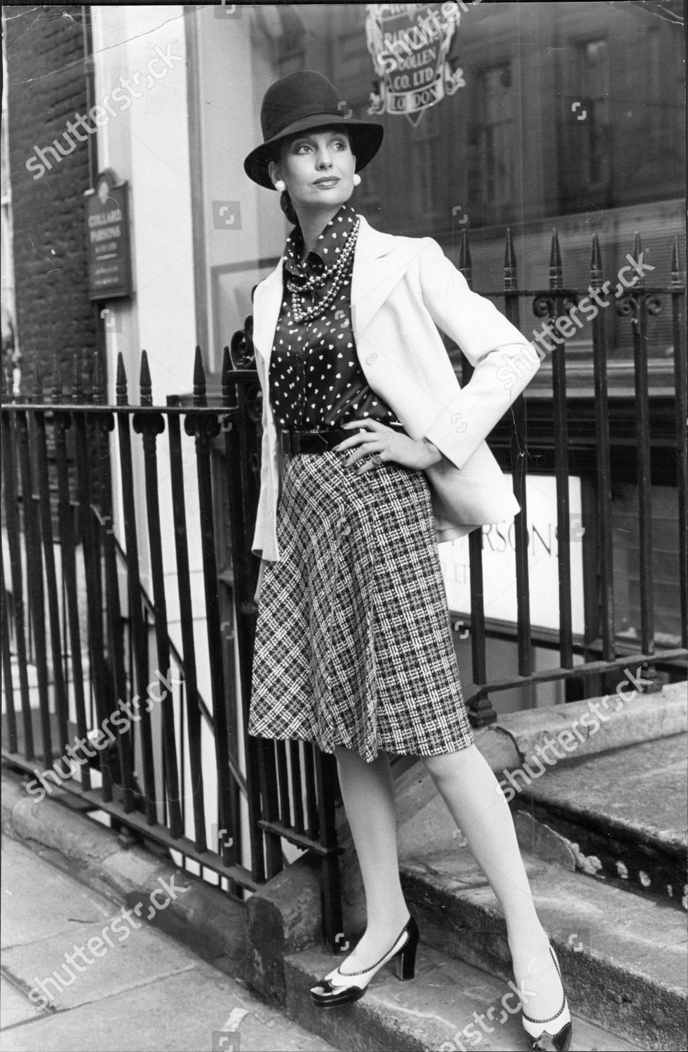 Fashion Women 1973 Model Wearing Hardy Editorial Stock Photo - Stock ...