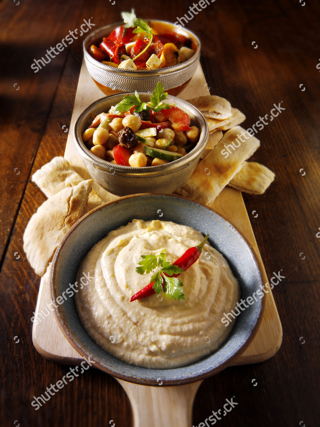 Greek Meze Party Buffet Food Hummus Editorial Stock Photo - Stock Image ...