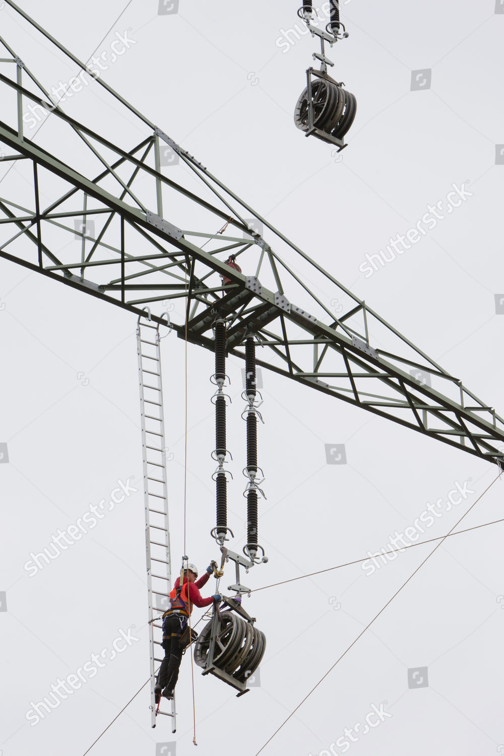 Model Released Lineman Working Wire Rope Editorial Stock Photo - Stock ...