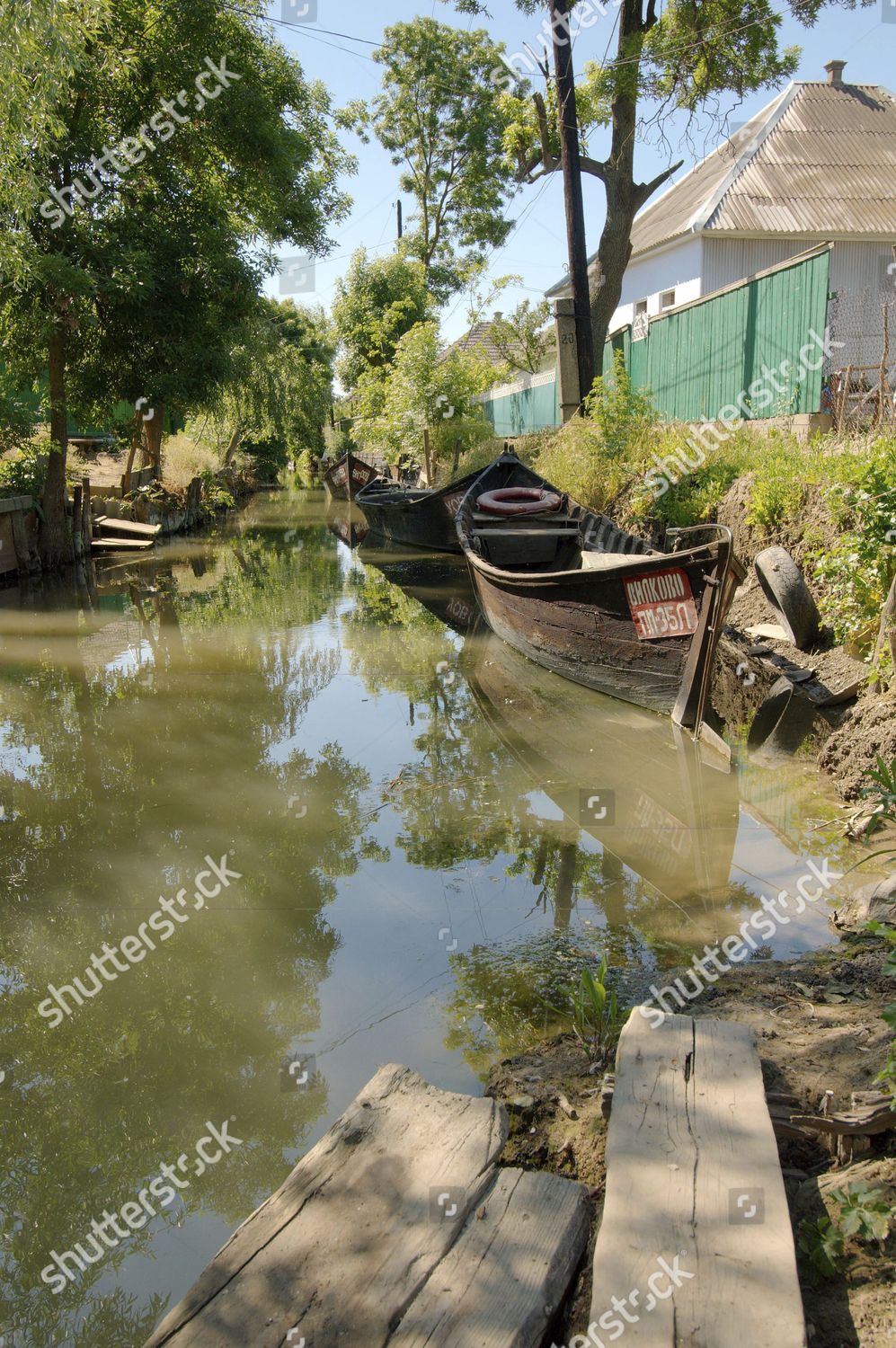 Canal Vilkovo Vylkove Known Ukrainian Venice Editorial Stock Photo ...