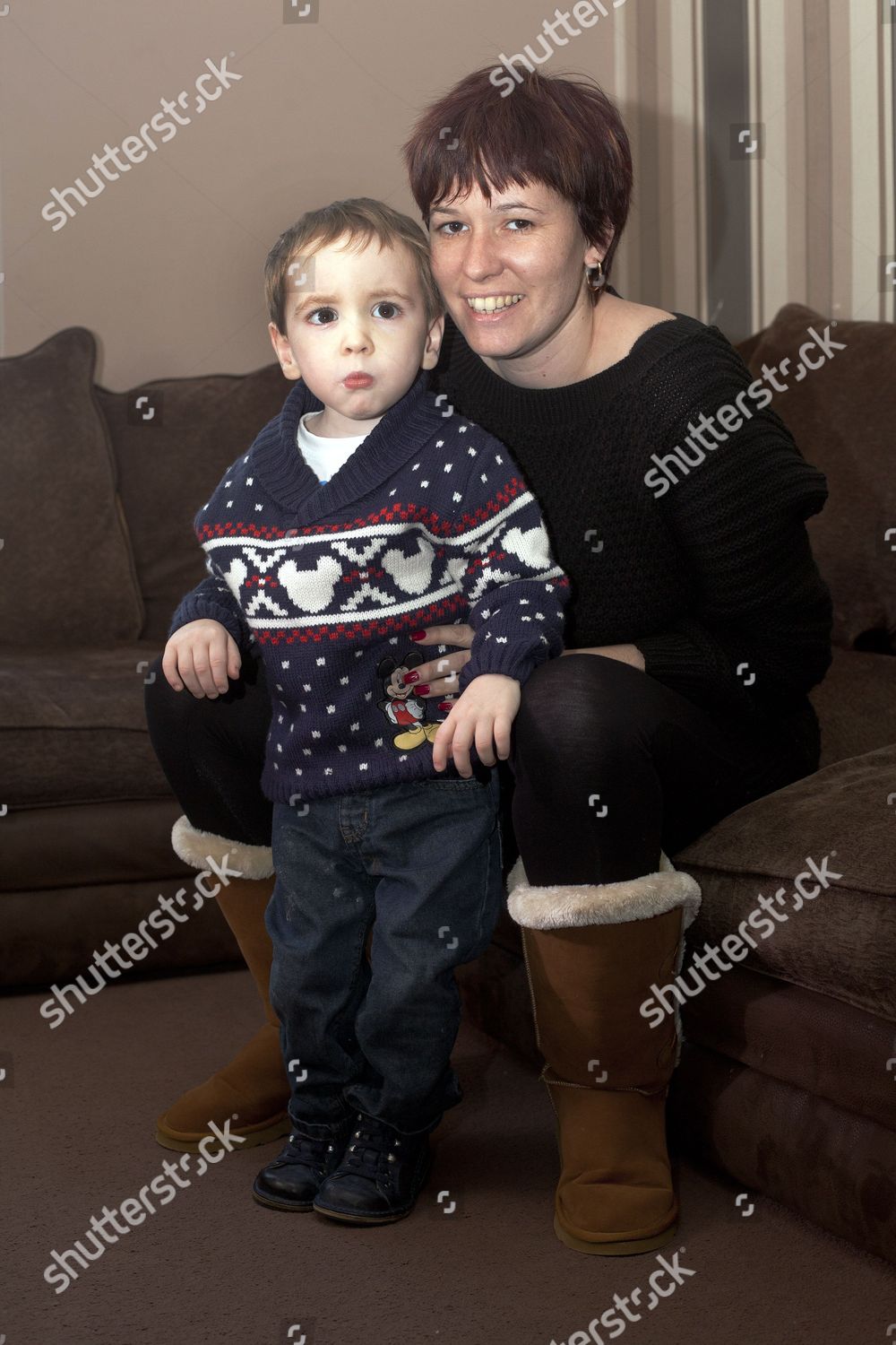 Sara Farrell Her Son Aiden Editorial Stock Photo - Stock Image ...