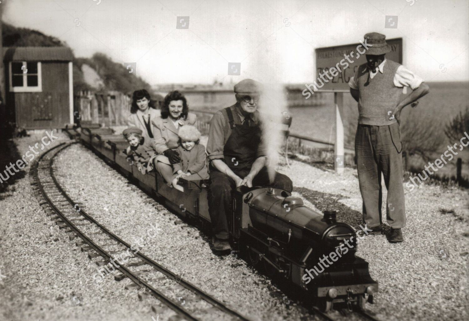 Miniature Railway Folkestone Kent 1952 Editorial Stock Photo - Stock ...