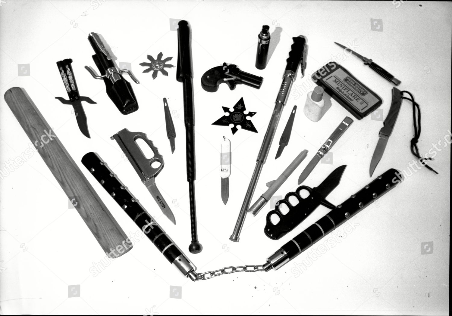 Law Crime Hooliganism Weapons Recovered Football Editorial Stock Photo ...