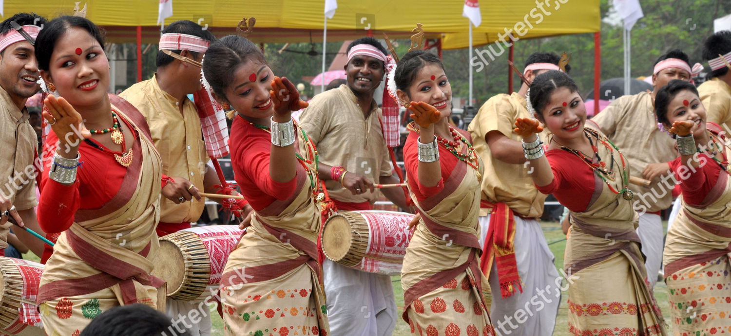 Bihu Dancer Performing Traditional Dance During Editorial Stock Photo ...