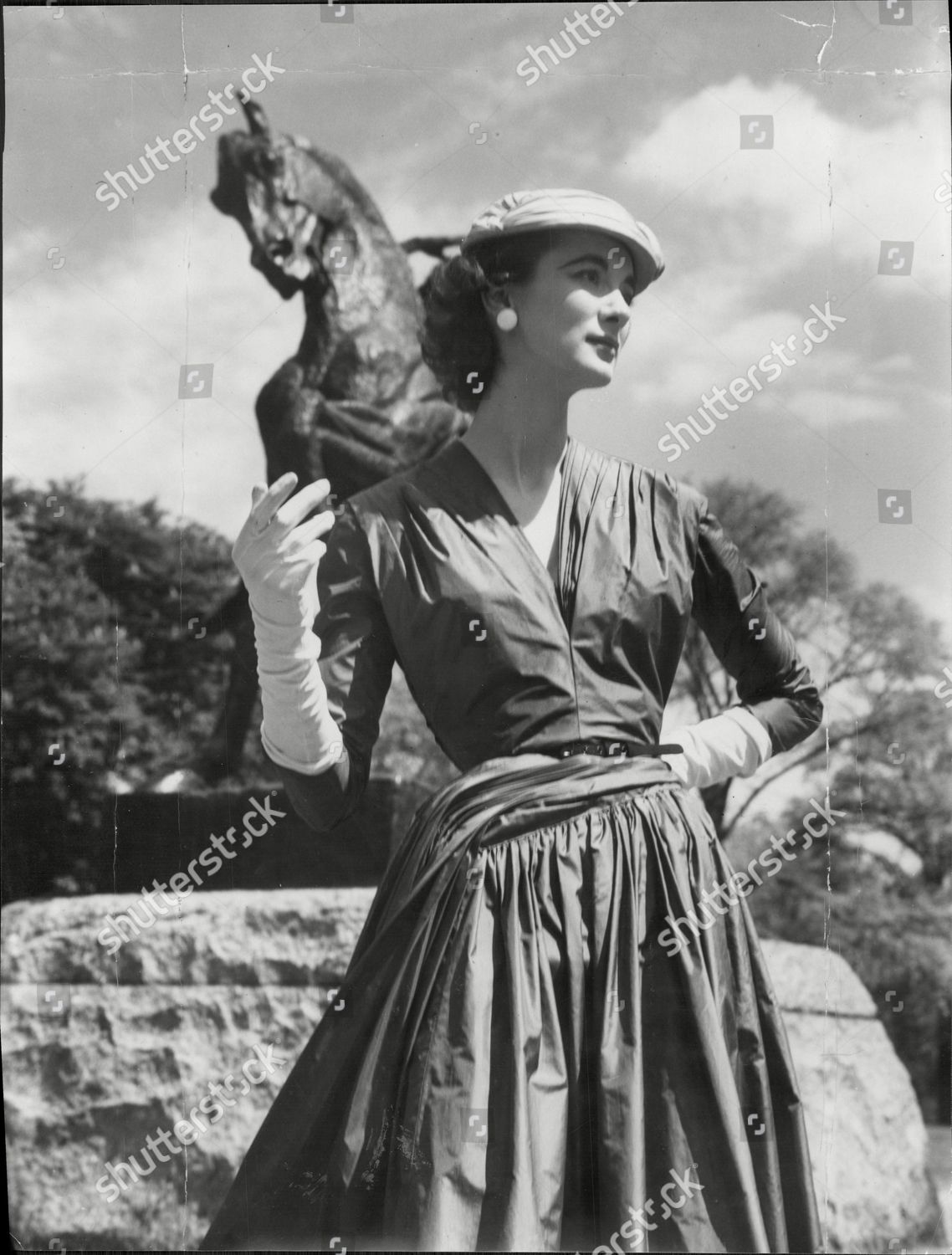 Fashion Women 1954 Model Miss Deirdre Editorial Stock Photo - Stock ...