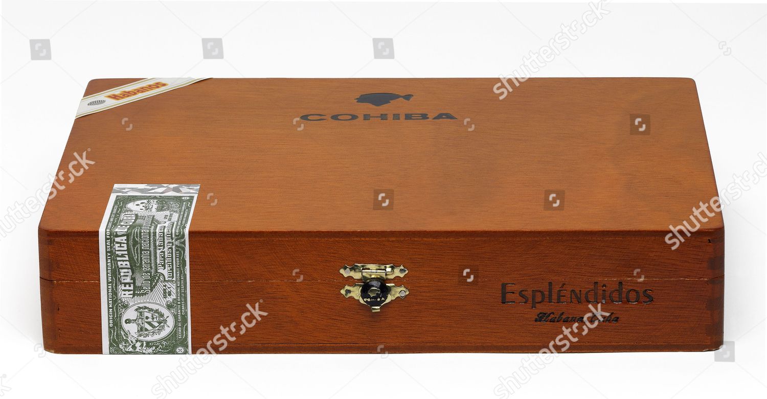 Wooden Cohiba Cuban Cigar Box Editorial Stock Photo - Stock Image ...