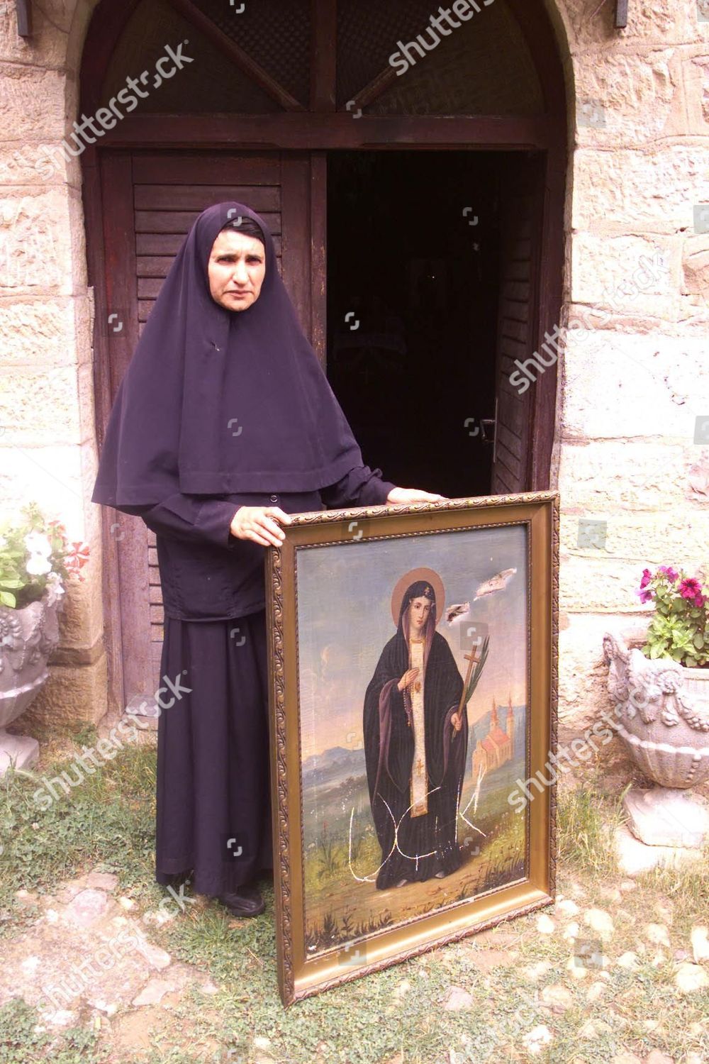 Sister Anastasia Monastery Devic Kosovo Painting Editorial Stock Photo ...