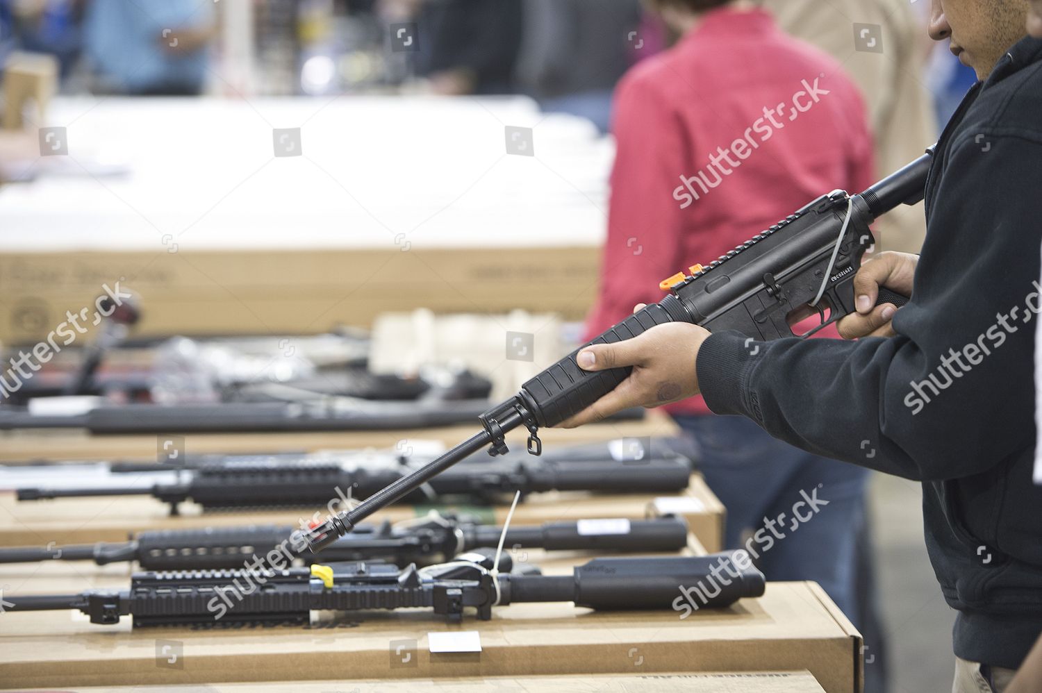 Man Assault Rifle Virginia Gun Show Editorial Stock Photo - Stock Image ...