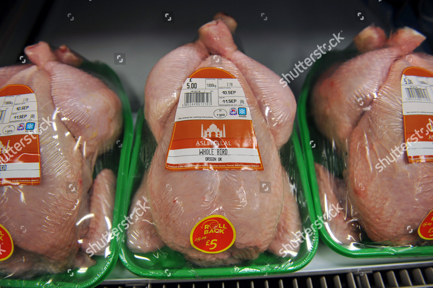 Halal Chicken On Sale Asda Supermarket Editorial Stock Photo - Stock ...