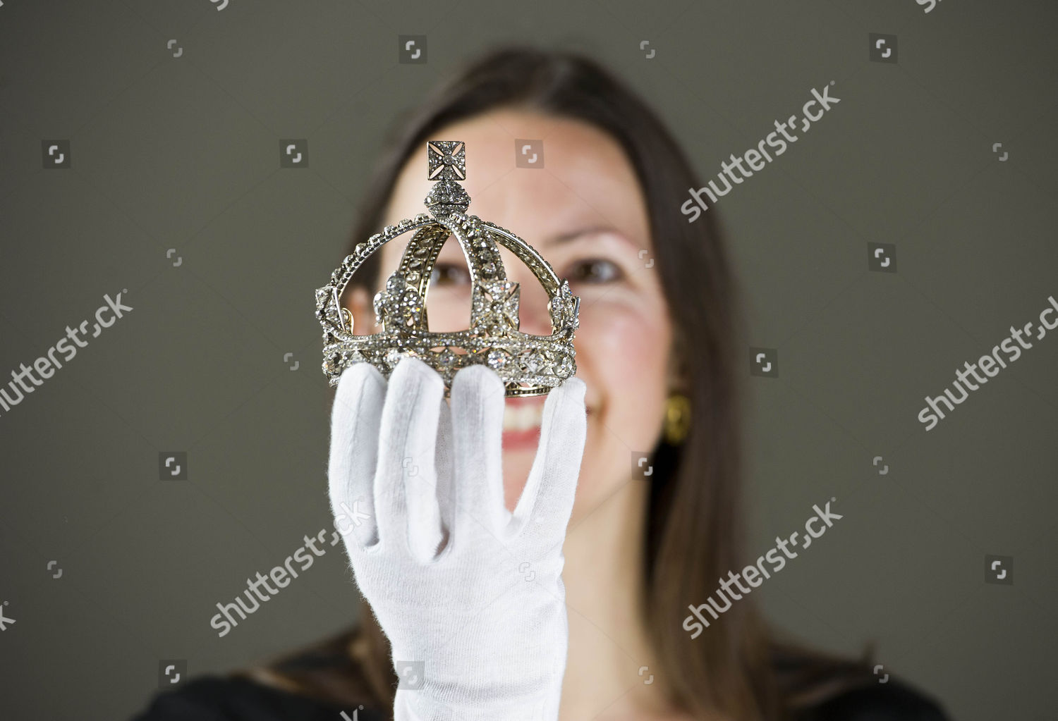 Small Diamond Crown Made By Garrards Editorial Stock Photo - Stock ...