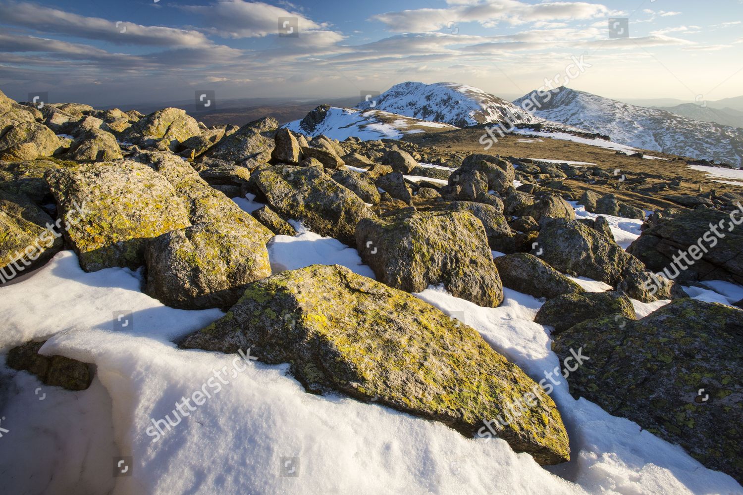 Lichen Covered Rocks On Swirl Howe Editorial Stock Photo - Stock Image ...