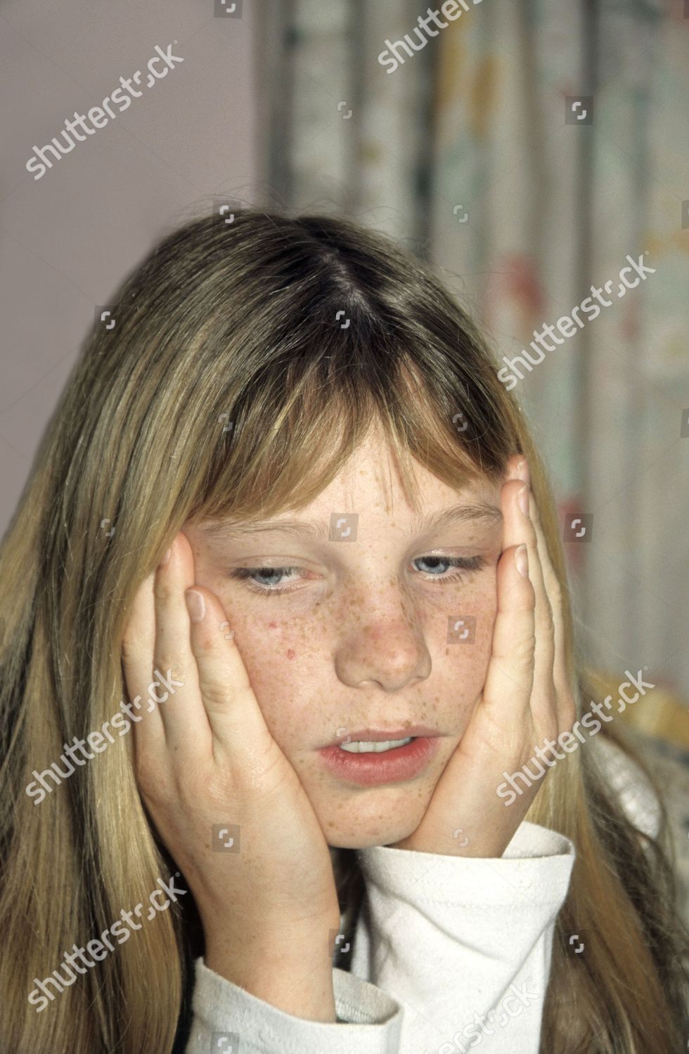 Model Released Unhappy Teenage Girl Problems Editorial Stock Photo ...