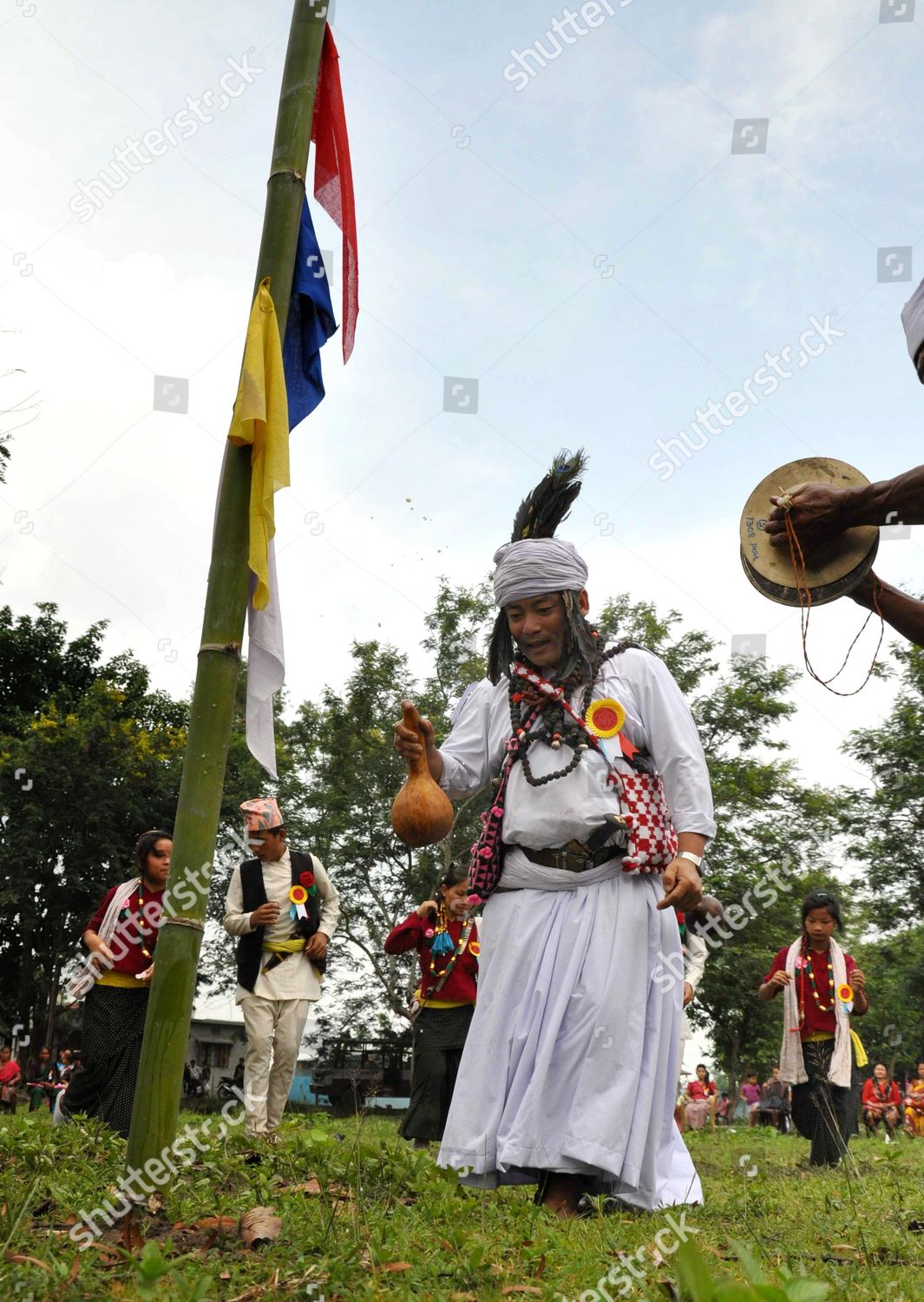 Dancers Gorkha Community During Traditional Sakela Editorial Stock ...