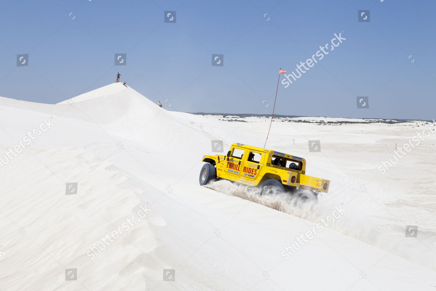 Bright Yellow Hummer Racing Through Lancelin Editorial Stock Photo ...