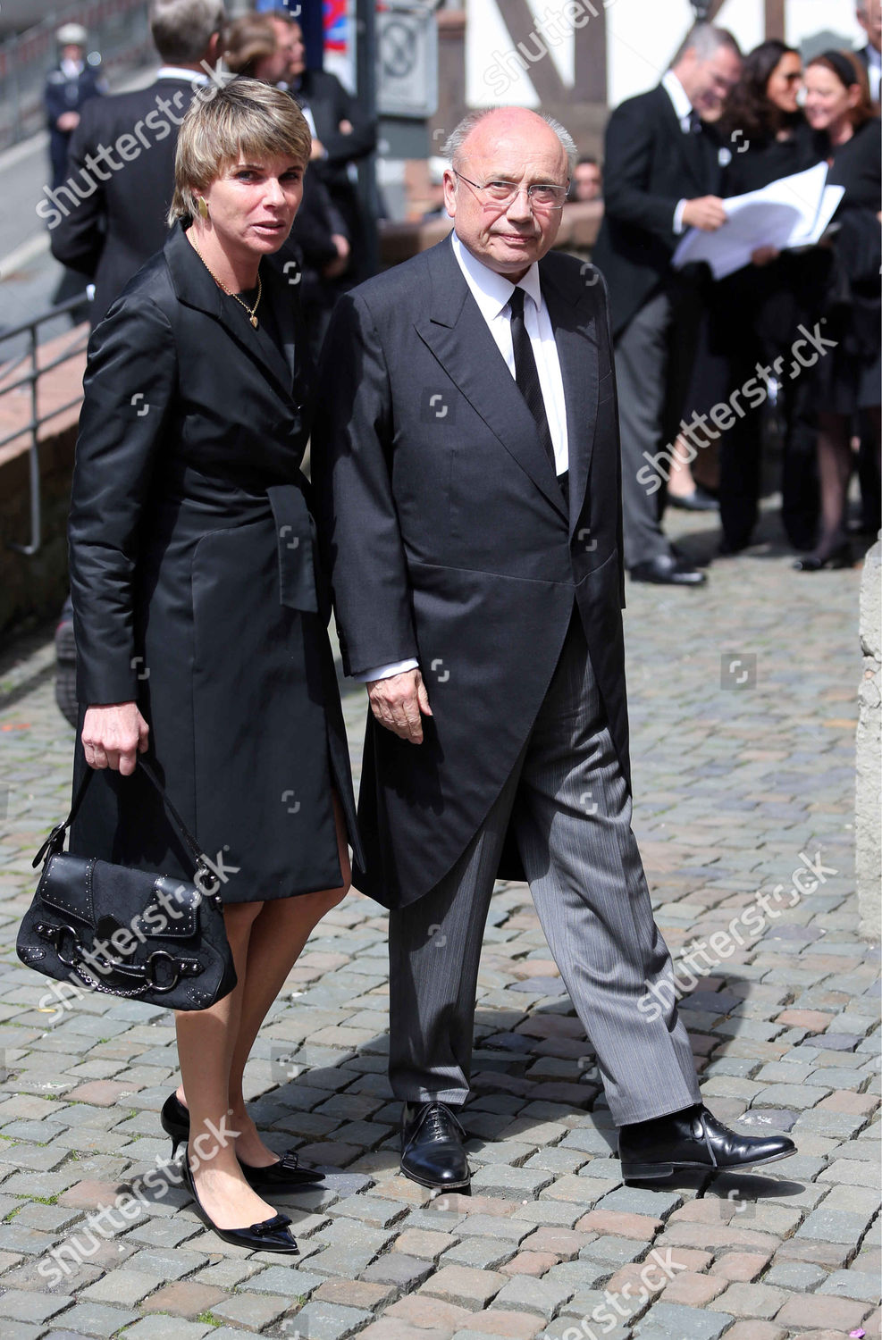 Friedrich Von Metzler Wife Sylvia Editorial Stock Photo - Stock Image ...