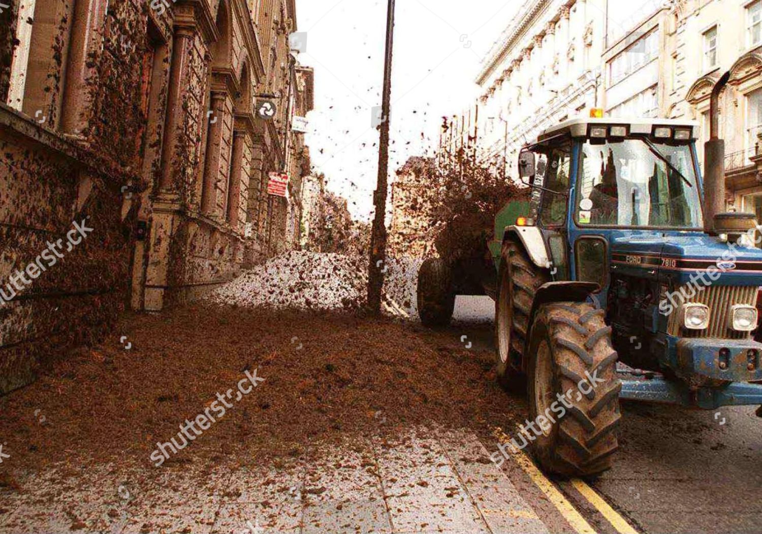 David Cannon Spraying Manure Editorial Stock Photo - Stock Image ...