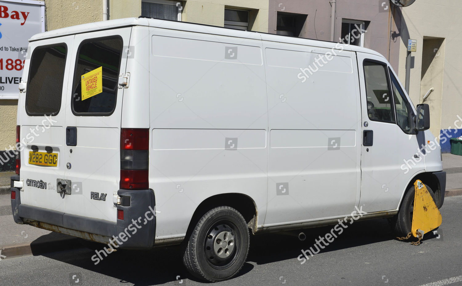Sticker Wheel Clamp On Untaxed Vehicle Editorial Stock Photo - Stock ...