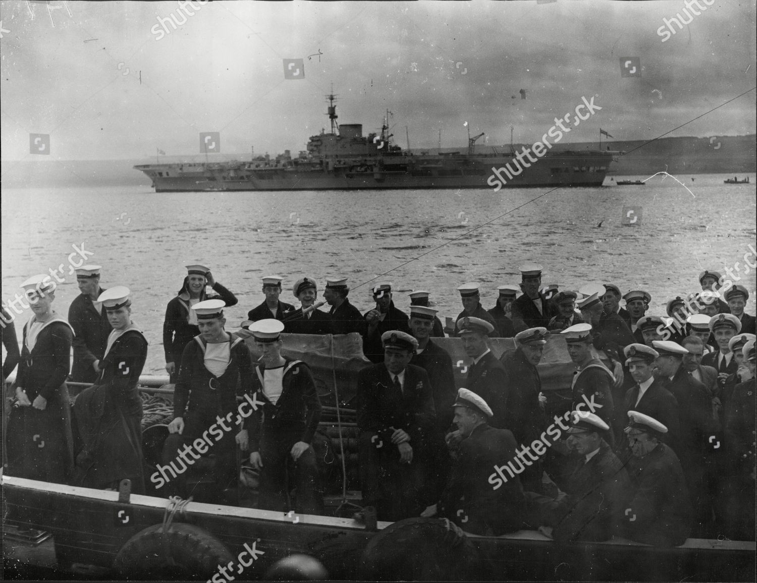 Hms Implacable Implacableclass Aircraft Carrier Royal Editorial Stock ...