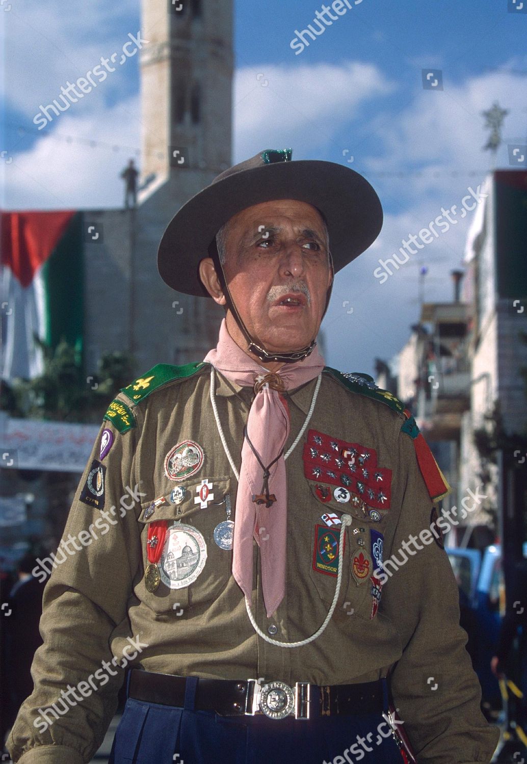 Palestinian Scout Leader Christmas Parade Editorial Stock Photo - Stock ...