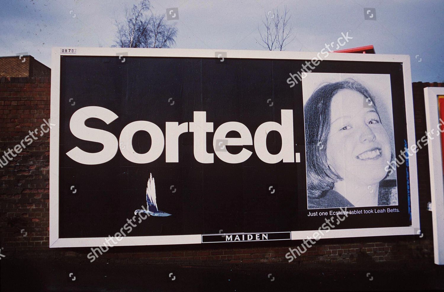 Anti Drug Campaign Poster Leah Betts Editorial Stock Photo - Stock ...