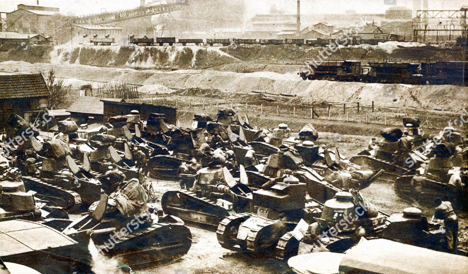 French Armoured Column Ruhr C1922 Editorial Stock Photo - Stock Image ...